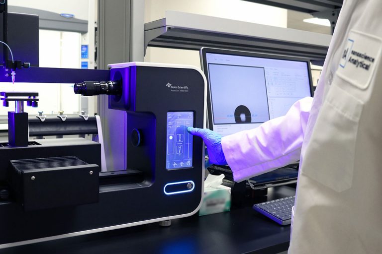 Contact Angle Measurements with Optical & Force Tensiometry